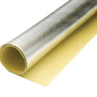China Aluminum Coated Kevlar Aramid Fabric 1000D Plain Weave Heat Resistant up to 3000F for sale