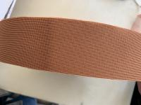 China 0.5mm Industrial Mesh Fabric Silicone Coated High Temp Resistant Woven Cloth 100% Polyester for sale