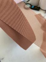 China 100% Polyester Industrial Mesh Fabric 0.5mm Thickness High Heat Resistant Square Grid for Hose for sale