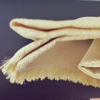 China Heat Resistant Aramid Woven Fabric 100gsm Bulletproof Kevlar Cloth for Industrial Use for sale