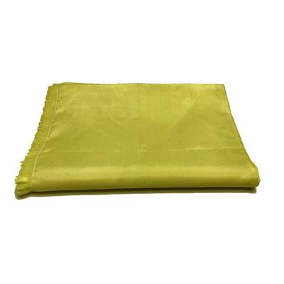China Waterproof Yellow Para Aramid Fabric 200gsm Kevlar Cloth for Protective Garments for sale