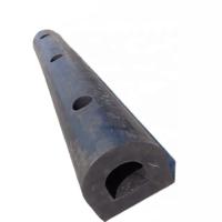 China Solid Black D Shaped Rubber Fenders Excellent Weather Resistance Standard Package By Rubber Fender for sale