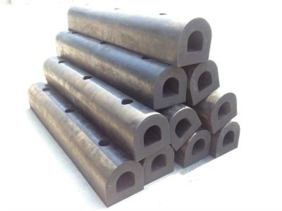 China Bolted Black D Rubber Fenders Excellent Weather Resistance for Marine Protection for sale