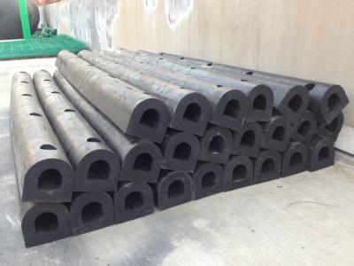 China D Type Solid Rubber Fender For Impact Energy Absorption for sale