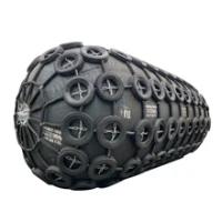 China 0.05-0.08Mpa Rubber Yokohama Pneumatic Fender With Hot Galvanized Flange for sale
