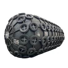 China 0.05-0.08Mpa Rubber Yokohama Pneumatic Fender With Hot Galvanized Flange for sale