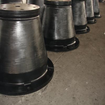 China Effective Protection Cone Rubber Fender with 70% 72% Rated Deflection for sale