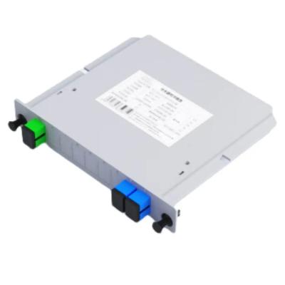 China 1x2 PLC Fiber Splitter 2 Way Fiber Optic Optical Power Splitter FTTH PON Passive Optical Network for sale