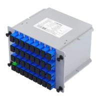 China 1x32 optical splitter，1x32 Passive Optical Splitter Fiber Optic Distribution Device 1 Input 32 Output Low Loss for Telecom Operator PON Access Network for sale