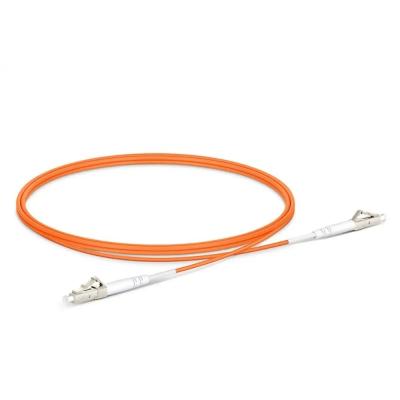 China OM1 Multimode Simplex Fiber Optic Patch Cord 62.5/125 Single Fiber Cable SC LC ST Custom Connector for LAN Network for sale