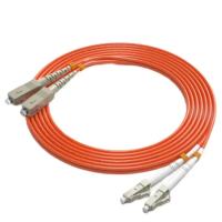 China LC to SC Multimode Duplex Fiber Optic Patch Cord LC-SC Fiber Patch Cable Dual Core Optical Jumper for Data Center LAN Enterprise Network for sale