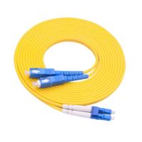 China LC to SC Single Mode Duplex Fiber Optic Patch Cord LC-SC Optical Patch Cable PVC LSZH Fiber Jumper for Data Center Telecom Network for sale