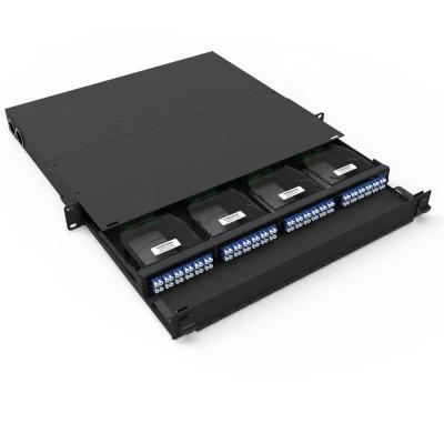 China oem mtp fiber patch panel，OEM MTP MPO Fiber Patch Panel High Density Up to 72 Fiber Modular Optical Distribution Panel for Data Center Networks for sale