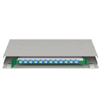 China 12 port sc fiber patch panel,12 Port SC Fiber Optic Patch Panel High Density Optical Distribution and Cable Management Panel for Data Center Telecom Networks for sale