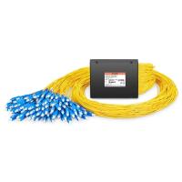 China 1x128 Fiber Optic PLC Splitter 128 Channel Low Insertion Loss for FTTH FTTx Data Center for sale
