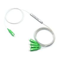 China 1x4 PLC Fiber Optic Splitter 4 Way Optical Splitter Single Mode 1310nm 1550nm for sale