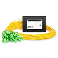 China ABS module PLC fiber optic splitter，ABS Module PLC Fiber Optic Splitter Low Insertion Loss Optical Power Splitter for FTTH PON Fiber Distribution Networks for sale
