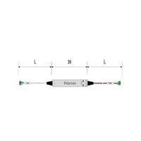 China High Extinction Ratio PM Fiber Polarizer 1310nm 1550nm In-Line Polarization Maintaining for sale
