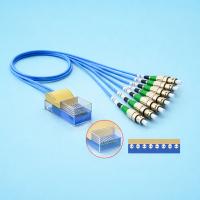 China Lidless PM Fiber Array Quartz V-Groove 1-64CH 127um Pitch High Extinction Ratio Polarization Maintaining Fiber Array for sale