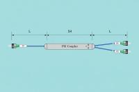 China Polarization Maintaining Fiber Coupler 1x2 2x2 1310nm 1550nm PM Panda Fiber for sale