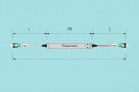 China Polarization Maintaining In Line Polarizer 1x1 1310nm 1550nm Low Insertion Loss 0.3dB Extinction Ratio 30dB for sale