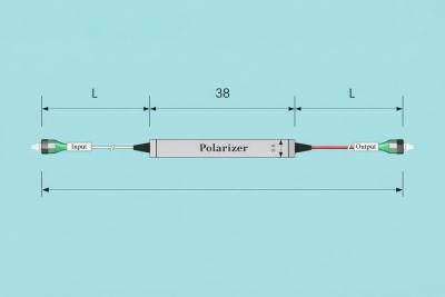 China Polarization Maintaining In Line Polarizer 1x1 1310nm 1550nm Low Insertion Loss 0.3dB Extinction Ratio 30dB for sale