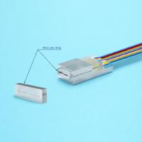 China PIC Coupling Lensed Fiber Array Unit 1CH to 48CH 250um Pitch 8° Angle for sale