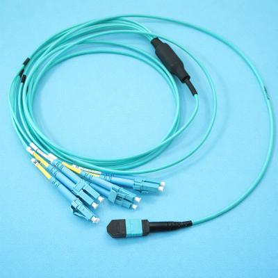 China MTP MPO Harness High Density Multi Fiber Breakout Cable 12F to 144F for 40G 800G Networks for sale