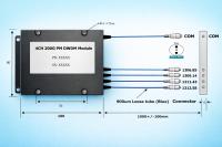 China 8CH 200G O-Band PM DWDM Module 1260-1380nm FC/APC for PON CATV for sale