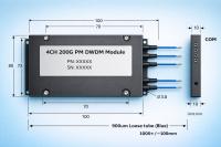 China 4CH 1310nm PM DWDM Module 200GHz Polarization Maintaining O-Band WDM for Optical Transmission for sale