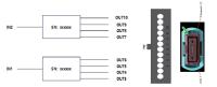 China OEM 2x4 PM PLC Splitter 1260-1650nm High ER>18dB Low IL FC/APC to MPO/APC for Coherent Communication for sale