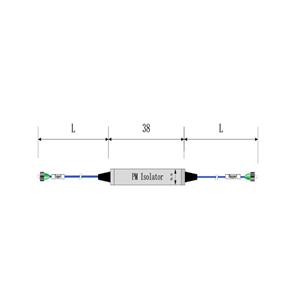 China Polarization Maintaining Isolator 1550nm Dual Stage Low Insertion Loss 0.5dB for sale