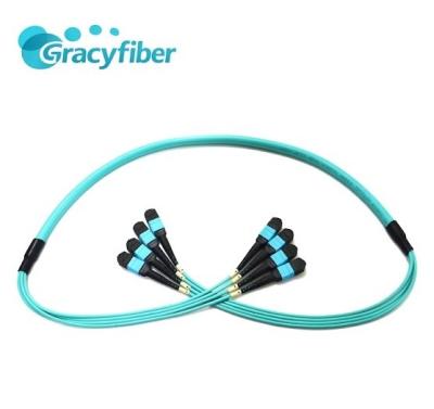 China Factory Terminated MPO Trunk Cable 12 Fiber GR-1435 SAN Fiber Channel Solution for sale