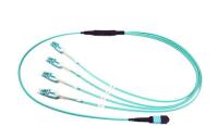 China MPO MTP Harness Cable 12F 24F 48F Low IL Breakout Patch Cord SM MM LSZH OFNP MPO to LC SC FC for Storage Area Network for sale