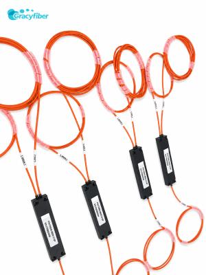 China 850/1310nm FWDM Filter WDM Optical Fiber Filter 850nm Reflect 1310nm Pass 62.5/125um Multimode Fiber Plastic Case No Connector Low Insertion Loss for sale