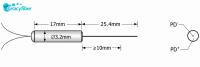 China TAP Photo Detector 1310nm 1550nm Low Dark Current 1.0nA Photodetector for Optical Power Monitoring for sale