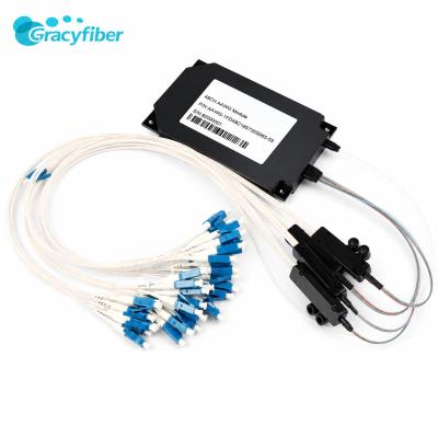 China 48CH 100G PM AAWG MUX DEMUX Metal Module 1525nm-1565nm C Band DWDM Polarization Maintaining for sale