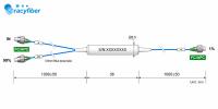China Corning Panda PM Fiber Coupler 1x2 30/70 1550nm Polarization Maintaining Splitter for sale