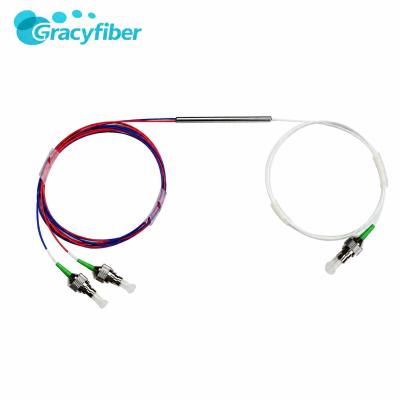 China 1x2 2x2 Fused PM Fiber Coupler 1020nm 50/50 Polarization Maintaining Fiber Splitter for Laser System for sale