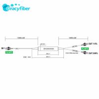 China 1x2 PM Fiber Coupler 50/50 1310nm Polarization Maintaining Low Insertion Loss for sale