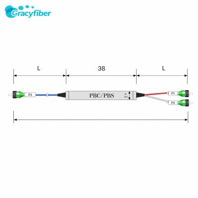 China Polarization Maintaining Beam Splitter Combiner 1x2 980nm 1550nm 1260-1620nm Low Insertion Loss for sale