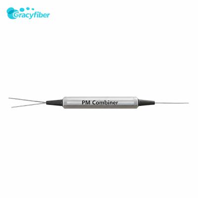 China Polarization Maintaining PM Fiber Optic Combiner Low Insertion Loss High Coupling Efficiency for sale