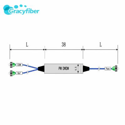 China Polarization Maintaining CWDM Multiplexer 2 to 16 Channels 20nm Spacing 300mW for sale