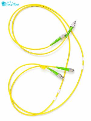 China Customized Single Mode Duplex Fiber Optic Patch Cord LC SC FC ST SM 1260nm-1650nm for sale