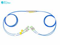 China 1550nm 4x4 PM FBT Coupler 25:25:25:25 Low Insertion Loss Polarization Maintaining Fiber Splitter for sale