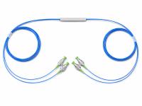 China 1x128 Fiber Optic PLC Splitter 128 Channel Low Insertion Loss for FTTH FTTx Data Center for sale