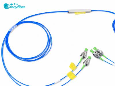 China 1x8 Fiber Optic PLC Splitter 8 Channel Low Insertion Loss 1260-1650nm for FTTH FTTx for sale