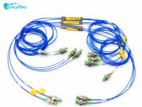 China 1x128 Fiber Optic PLC Splitter 128 Channel Low Insertion Loss for FTTH FTTx Data Center for sale