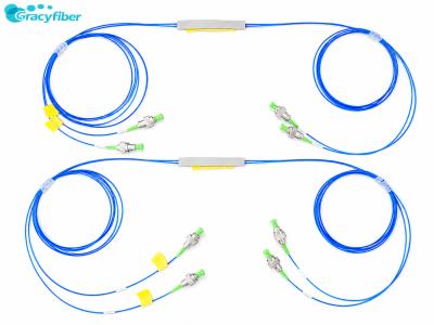 China Mini Module 1x8 PLC Splitter Planar Lightwave Circuit 1260-1650nm G657A1 Fiber FTTH PON for sale