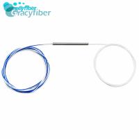 China 1x2 Fused PM Fiber Coupler 50/50 Splitting Ratio 1550nm Panda Fiber Steel Tube 0.9mm Hytrel for sale
